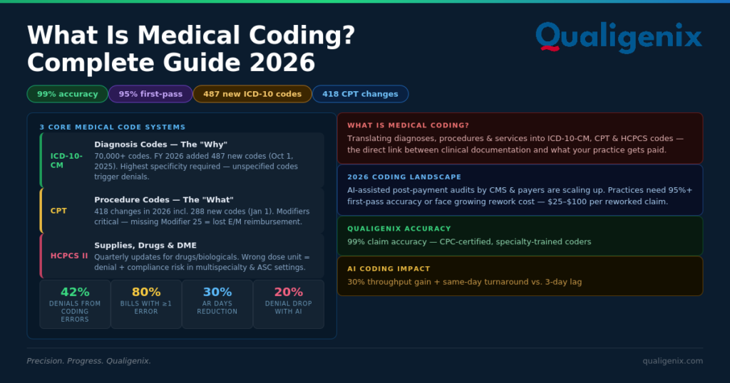 What Is Medical Coding? Complete Guide 2026 | Qualigenix